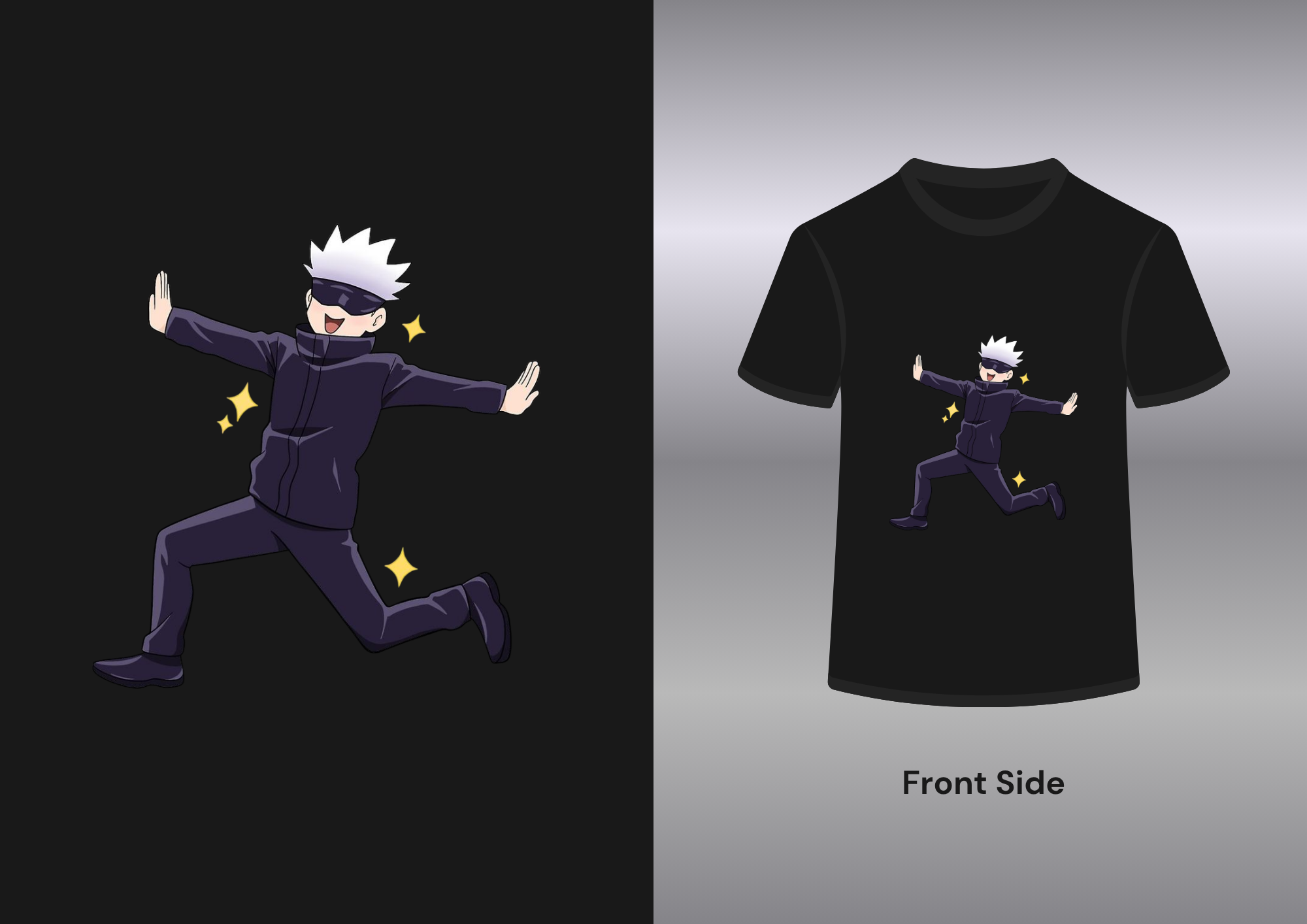 Anime- Gojo Satoru Unisex Classic Crew T-Shirt